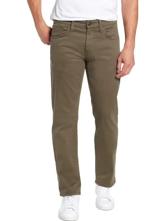 MAVI Zach Straight Leg Twill Pants - Dusty Olive Twill
