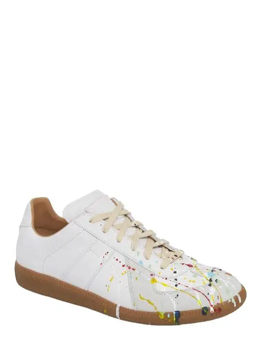MAISON MARGIELA Replica Paint Splatter Sneakers - Off White Paint Splatter