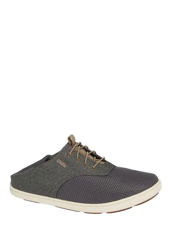 Olukai Nohea Moku Sneaker - Charcoal/clay Textile