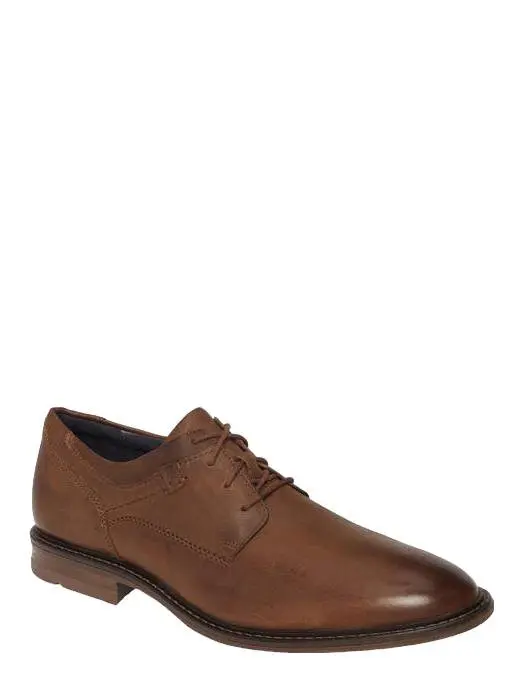 Josef Seibel Earl Plain Toe Derby - Camel Leather