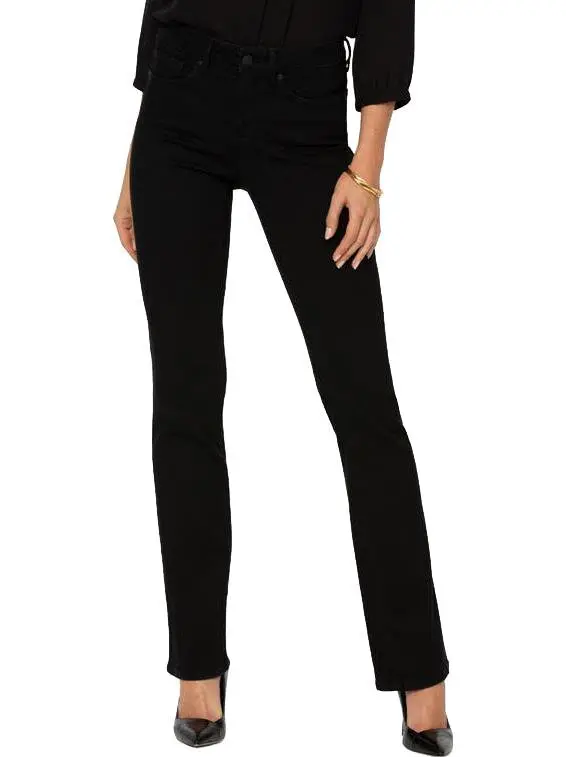 NYDJ Barbara High Rise Stretch Denim Bootcut Jeans - Black