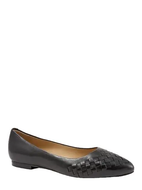 Trotters Estee Woven Flats - Black