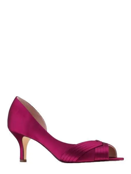Nina Contesa Open-toe Pump - Wine