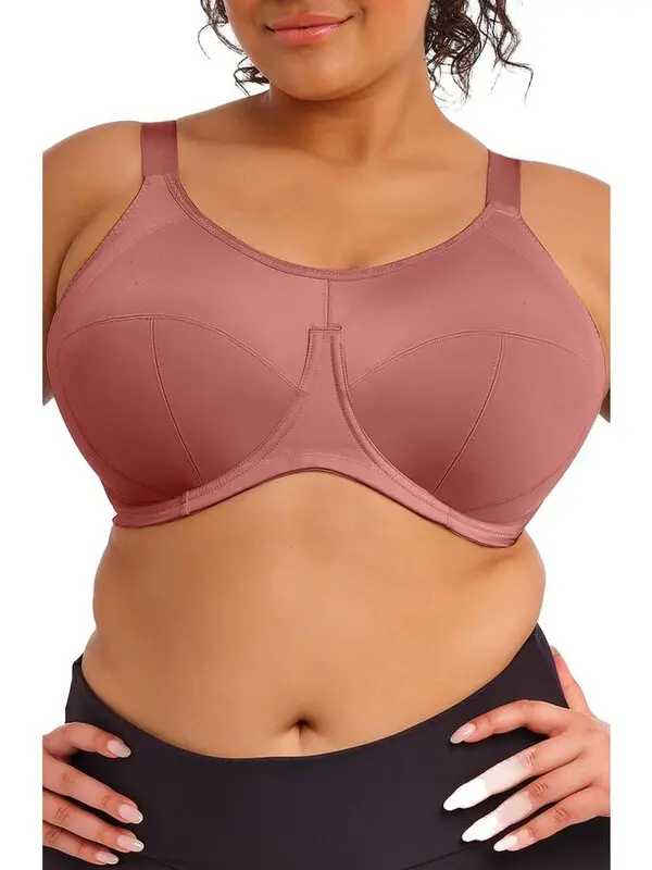 Elomi Energise Full Figure Sports Bra - Rosewood