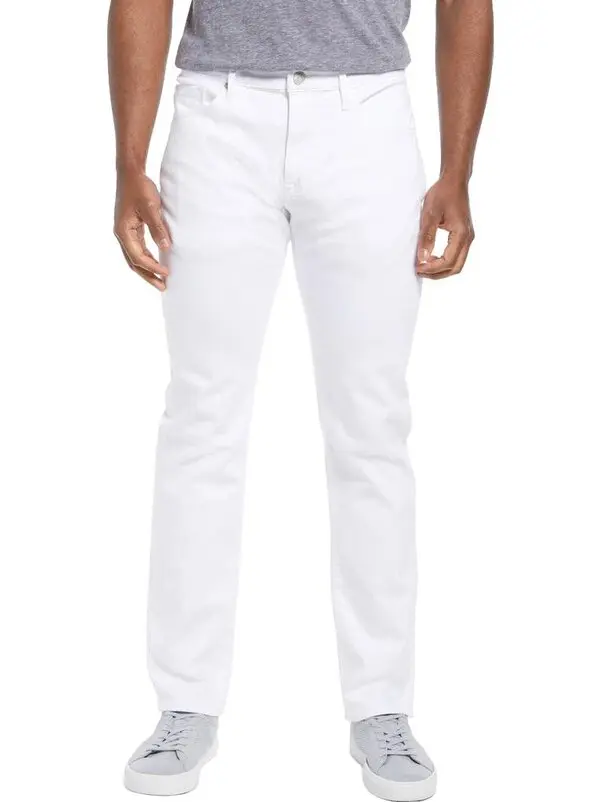 MAVI Marcus Slim Straight Leg Jeans - Uble White Supermove
