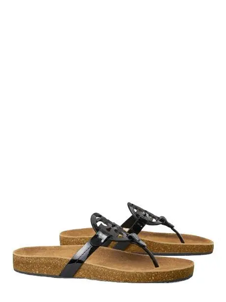 Tory Burch Miller Cloud Thong Sandal - Perfect Black/natural