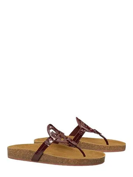Tory Burch Miller Cloud Thong Sandal - Plum/natural