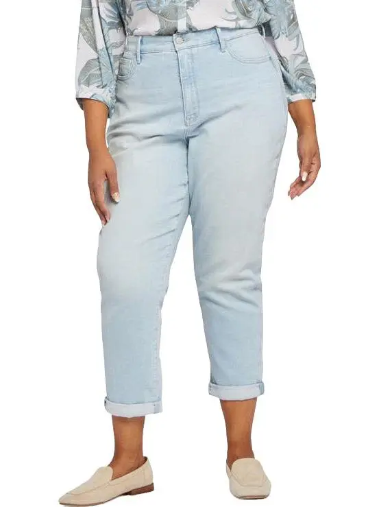 NYDJ Margot Straight Leg Girlfriend Jeans - Dunes