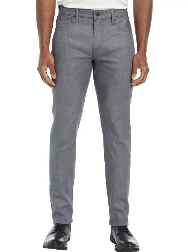 HIROSHI KATO The Pen Slim 10.5-ounce Stretch Selvedge Jeans - Gray Raw