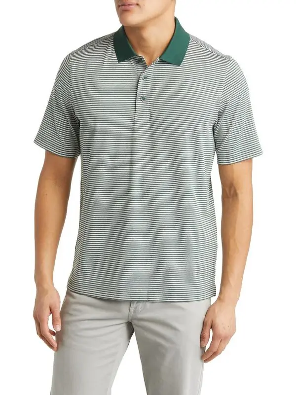 Cutter & Buck Forge Drytec Stripe Performance Polo - Hunter