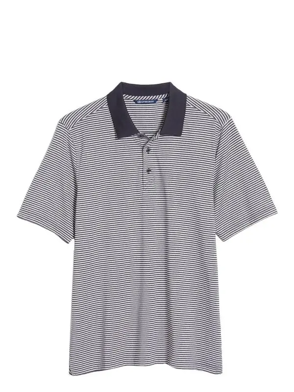 Cutter & Buck Forge Drytec Stripe Performance Polo - Liberty Navy