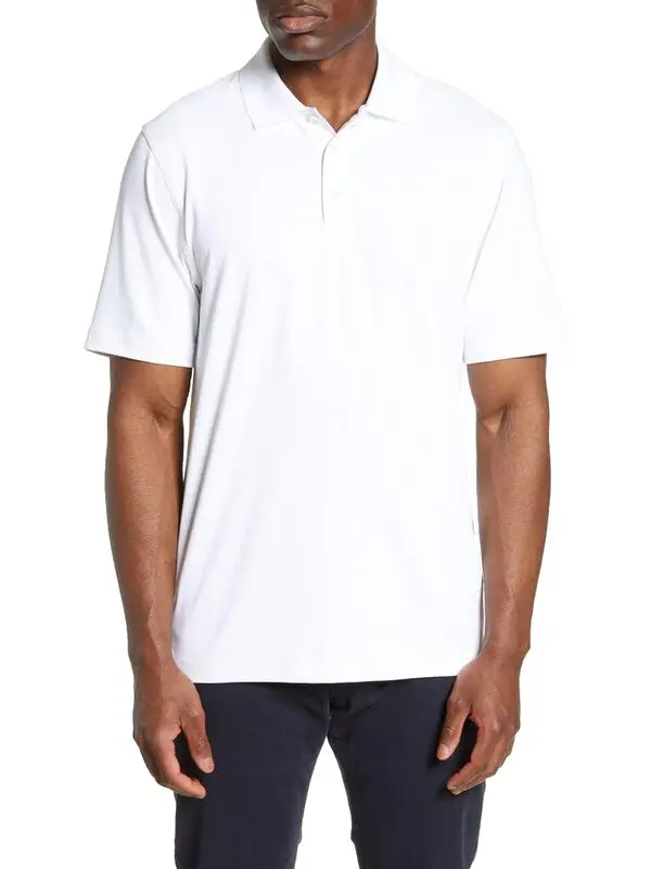 Cutter & Buck Forge Drytec Solid Performance Polo - White