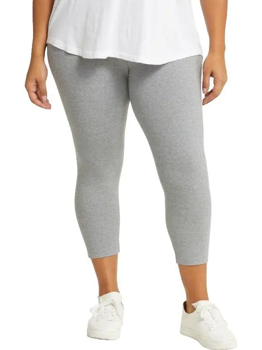 Lyssé Ntials Crop Leggings - Grey Melange