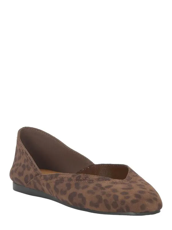 Lucky Brand Alba Skimmer Flat - Mahogany