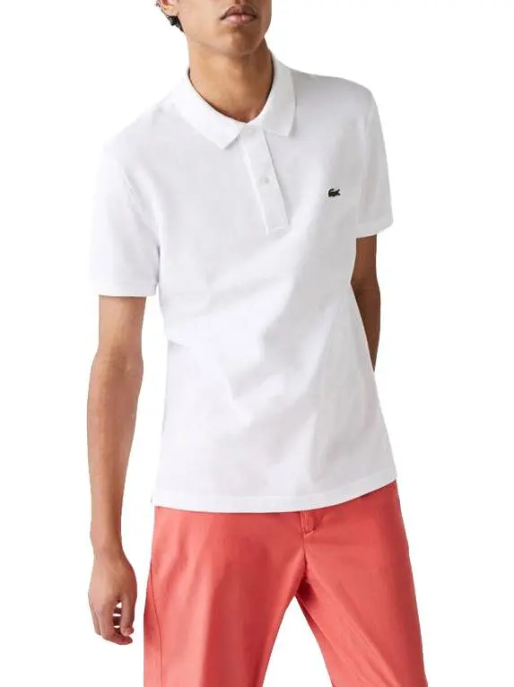 Lacoste Slim Fit Piqué Polo - White