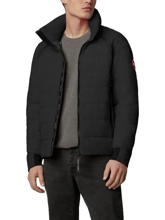 Canada Goose Updated Hybridge Base Hooded Down Jacket - Black