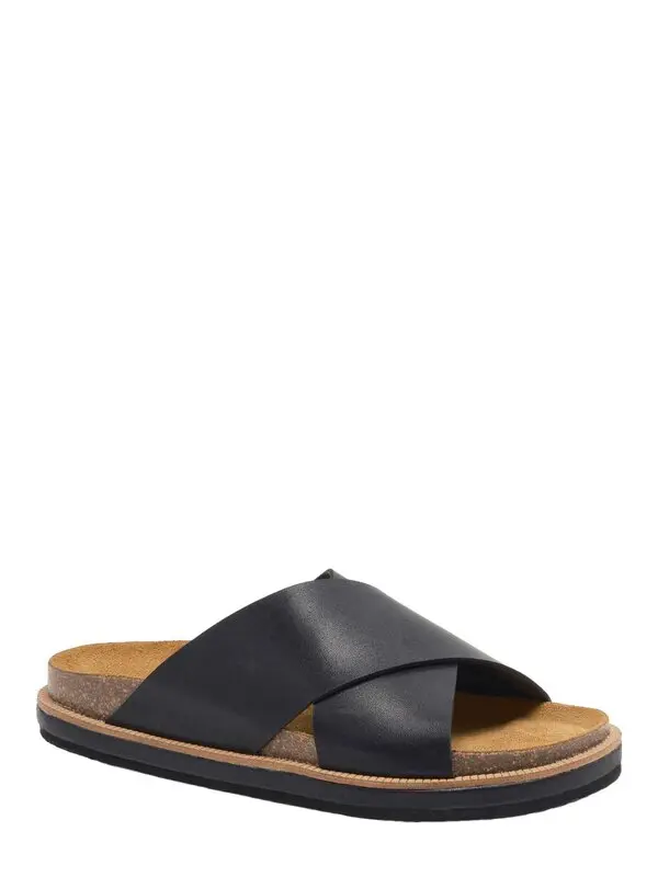 Free People Sidelines Slide Sandal - Black