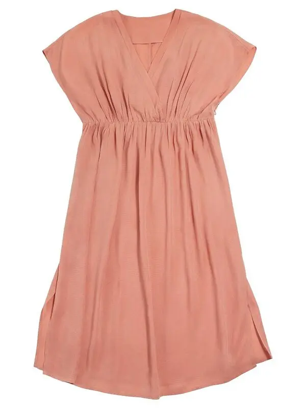 EMILIA GEORGE Irene Maternity/nursing Dress - Salmon Pink