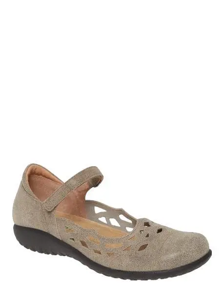 Naot Agathis Mary Jane Flat - Speckled Beige Leather