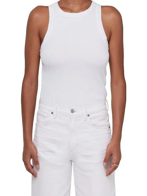 Citizens Of Humanity Isabel Rib Racerback Tank - White