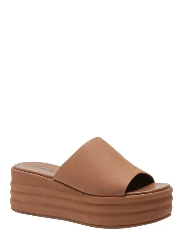 Free People Harbor Platform Sandals - Tan