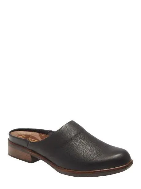 Naot Lodos Mule - Soft Black Leather