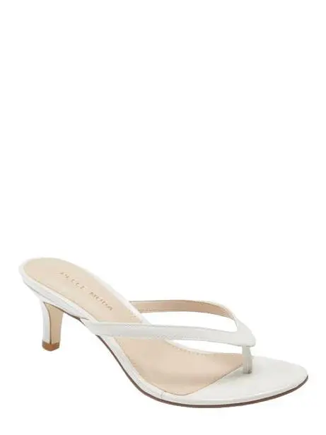 Pelle Moda Slide Sandal - White Patent