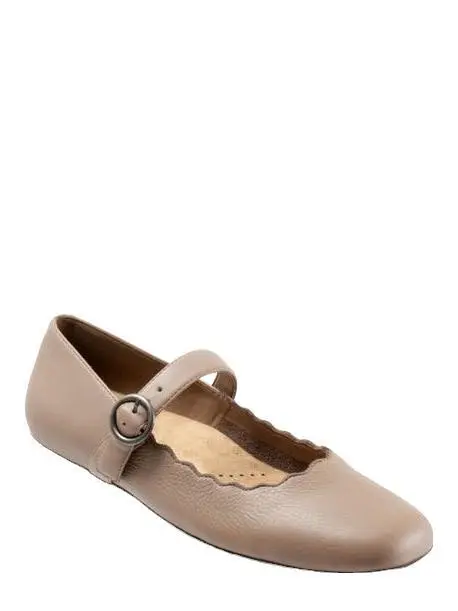 Trotters Sugar Mary Jane Flat - Dark Taupe