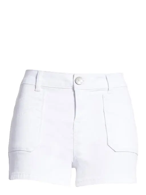 1822 Denim High Waist Denim Shorts - White