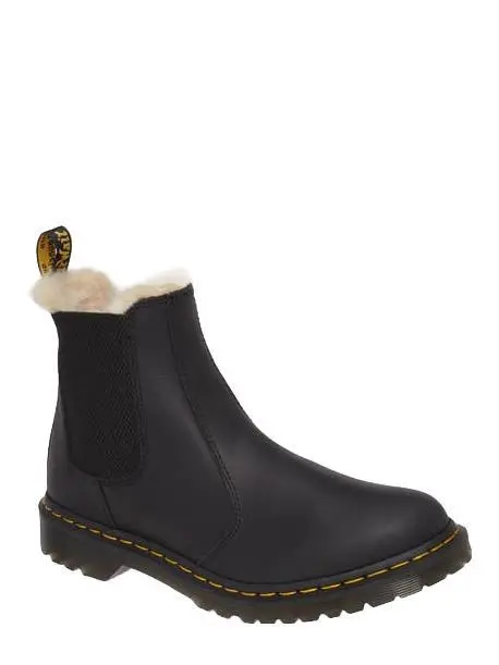 Dr. Martens 2976 Faux Shearling Chelsea Boot - Black Wyoming