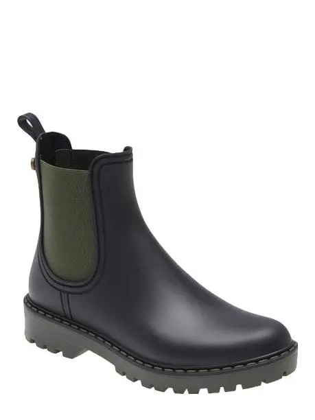 TONI PONS Cavour Chelsea Boot - Black/khaki Rubber