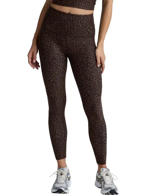 Beyond Yoga Softmark Caught In The Midi High Waist Leggings - Espresso Leopard