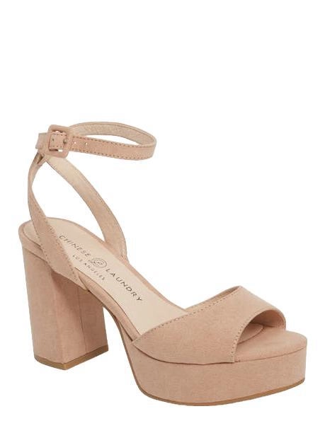 Chinese Laundry Platform D'orsay Sandal - Dark Nude