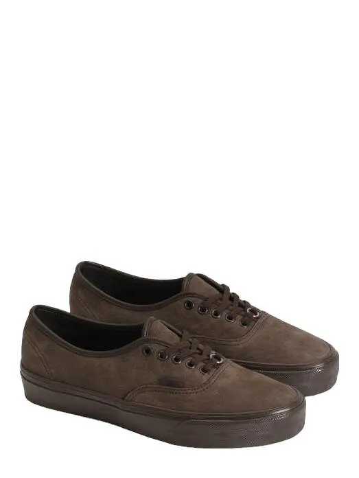 VANS Authentic Lace-up Sneakers - Leather Brown/brown