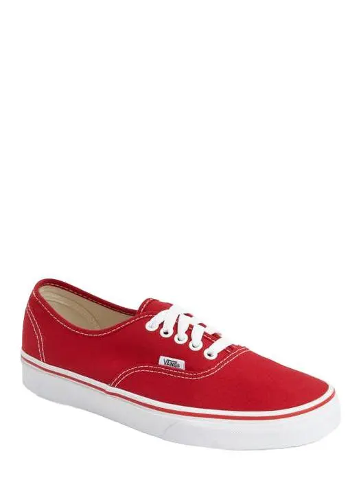 VANS Authentic Lace-up Sneakers - Red