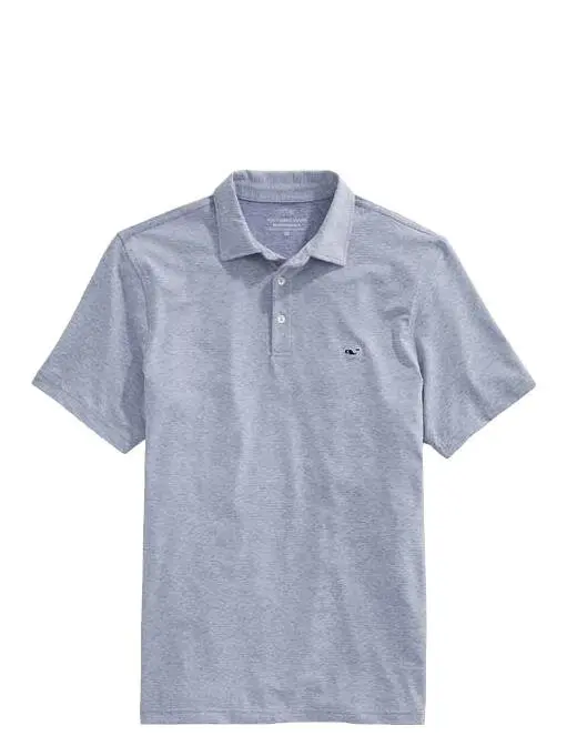 Vineyard Vines Jean Stripe Sankaty Performance Polo - Breaker Blue