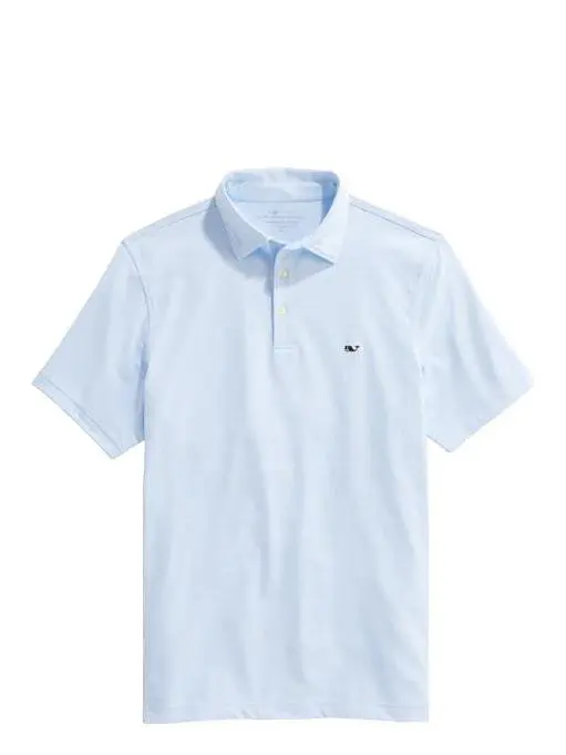 Vineyard Vines St. Jean Stripe Sankaty Performance Polo - Stripe White Cap