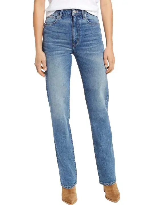 SLVRLAKE London High-waist Straight-leg Jeans - Blue Bird
