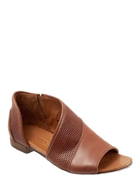 BUENO Tahiti Half D'orsay Sandal - Tan Leather