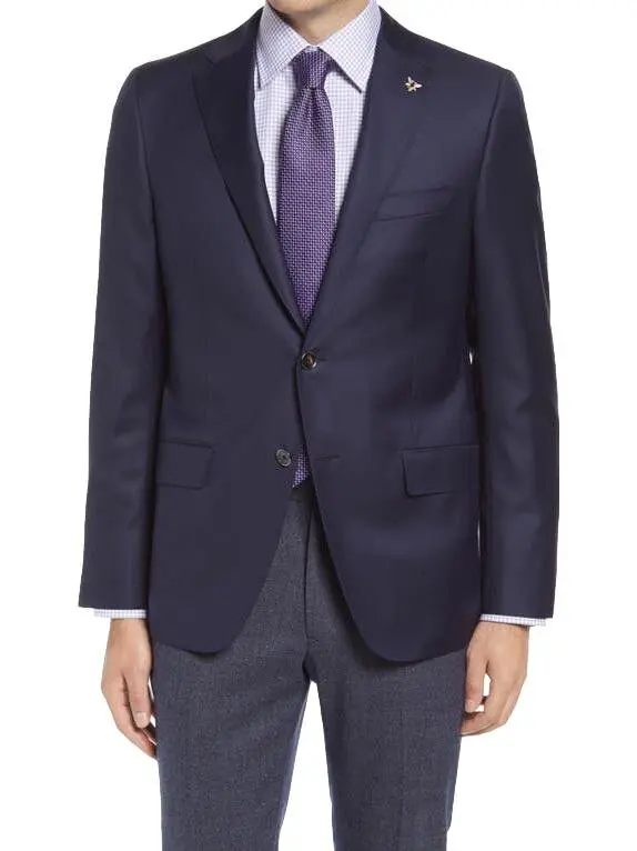 HERITAGE GOLD Traveler Honeyway Classic-fit Blazer - Navy