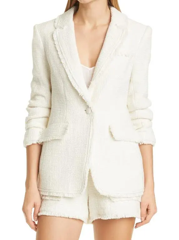Cinq À Sept Khloe Bouclé Blazer - Gardenia