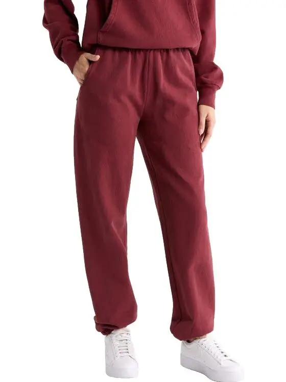 MELODY EHSANI Gender Inclusive Heavy Fleece Sweatpants - Oxblood
