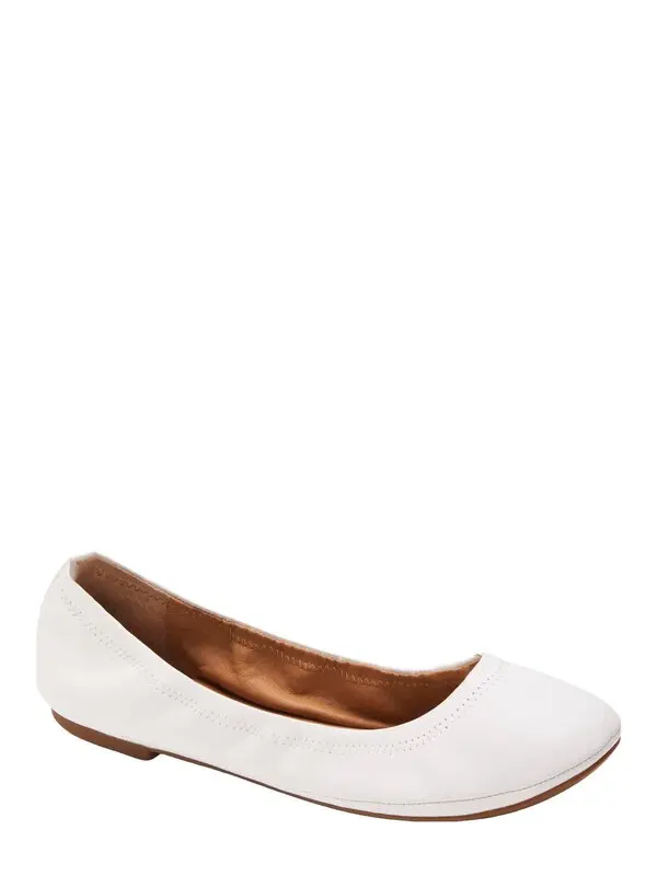 Lucky Brand Emmie" Flat - Bright White