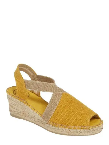 TONI PONS Breda Sandal - Yellow Fabric