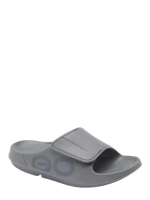 OOFOS Ooahh Sport Flex Slide Sandal - Slate