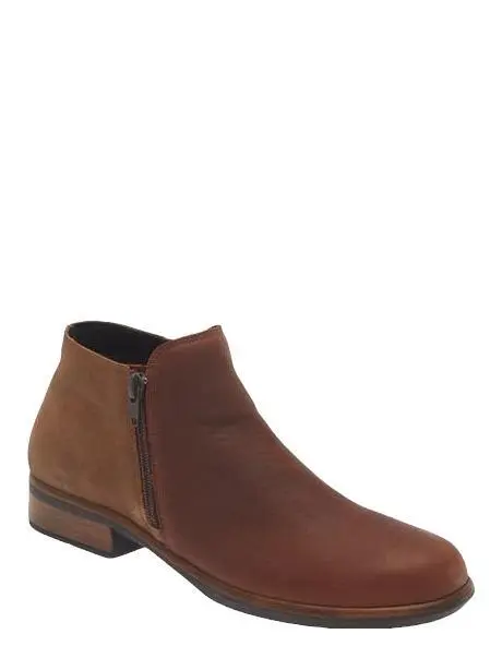 Naot Helm Ankle Boot - Cognac/antique Brown Suede
