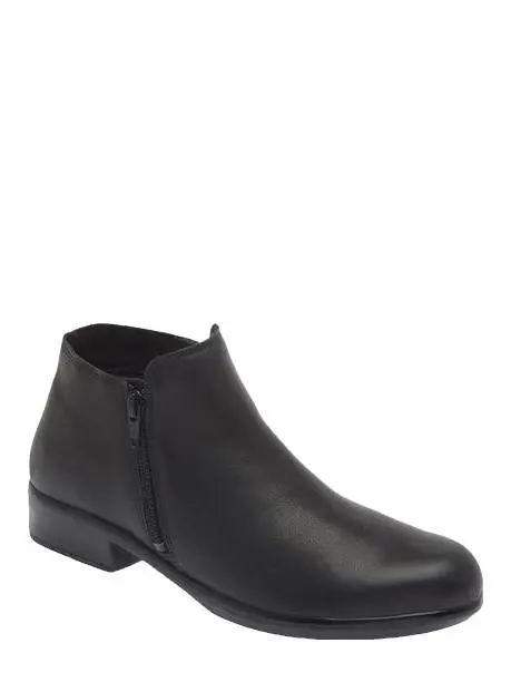 Naot Helm Ankle Boot - Water Resistant Black Leather