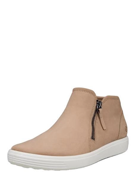 Ecco Soft 7 Mid Top Sneaker - Beige