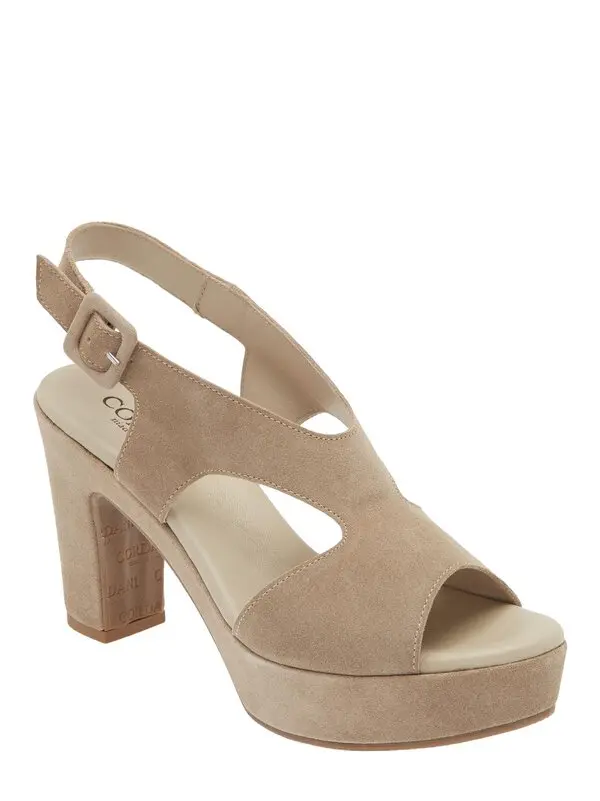 Cordani Taylin Platform Sandal - Tortora Suede