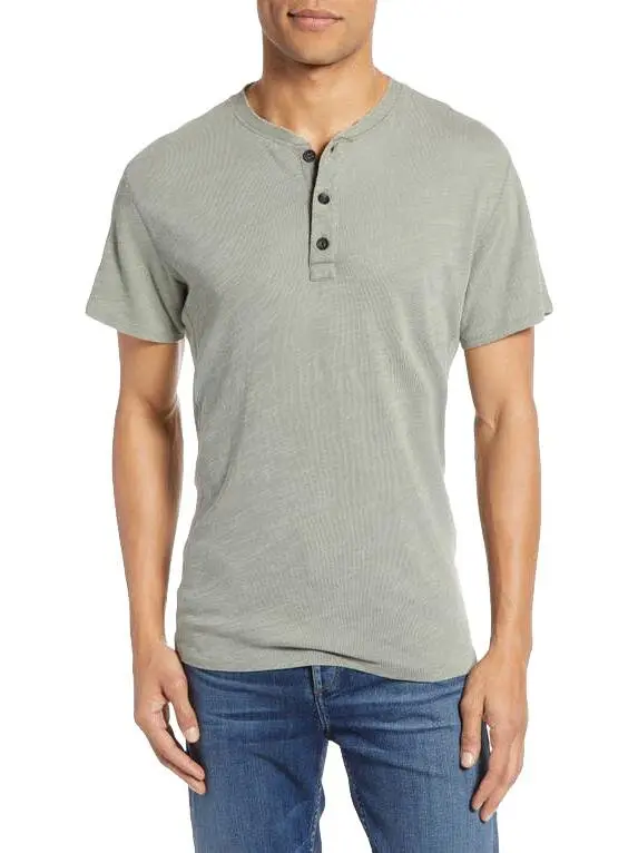 Rag & Bone Classic Short Sleeve Flame Henley - Olve